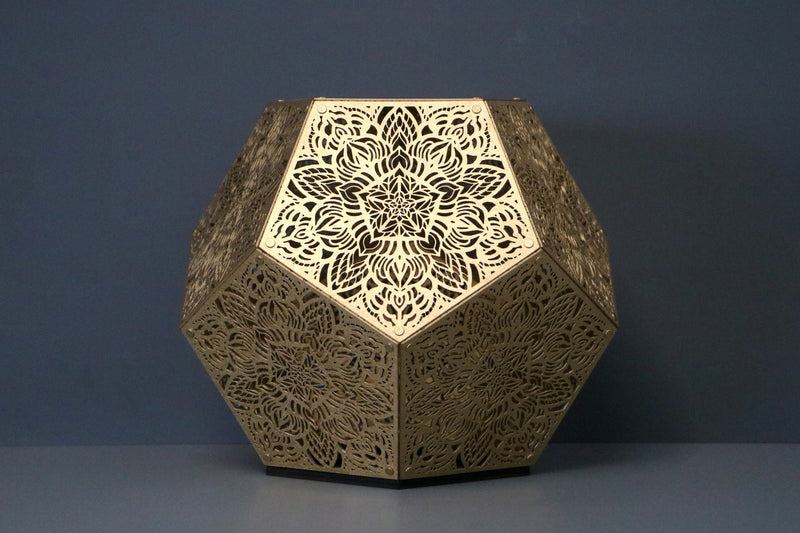 Dillon Forte Dodecahedron Table Light - Gold – COZO